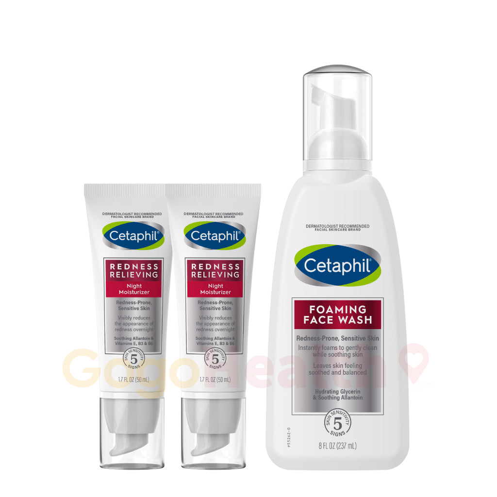 [優惠套裝] 舒特膚 Cetaphil 抗敏祛紅修護套裝 Redness Relieving Set – GogoHealth
