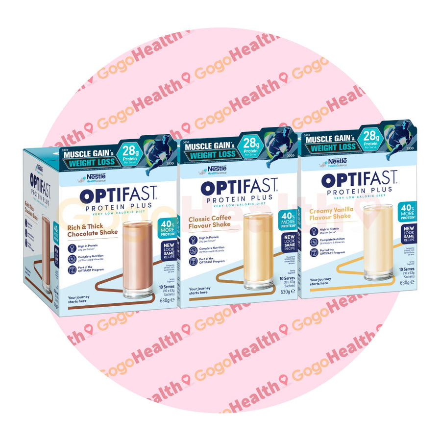 OPTIFAST® Protein Plus 高蛋白瘦身代餐 (63克 x 10包) – GogoHealth